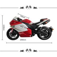 China 5000w Electric Motorcycle for Adult 90-100Km Range ≤95Km/h Max. Speed Lake Horse Sports for sale
