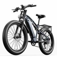 China 26*3.0 Fat Tire Mountain Bike with 48v17.5ah Lithium Battery and 500w Brushless Hub Motor for sale