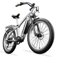 China Full Suspension Electric Mountain Bike 48V 17.5ah Lithium Battery and 26'' Wheel Size for sale
