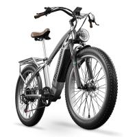 China Full Suspension Electric Mountain Bike 48V 17.5ah Lithium Battery and 26'' Wheel Size for sale