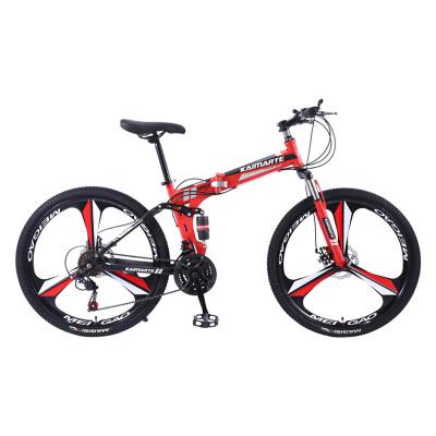 China Steel Frame 26inch Folding Bike 21/24/27/30 Speed Disc Brake Foldable Cycle For Adult 29 for sale