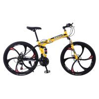 China Steel Frame 26inch Folding Bike 21/24/27/30 Speed Disc Brake Foldable Cycle For Adult 29 for sale