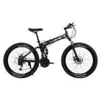 China Steel Frame 26inch Folding Bike 21/24/27/30 Speed Disc Brake Foldable Cycle For Adult 29 for sale