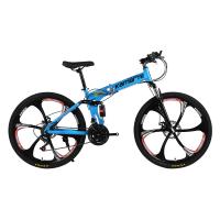 China Steel Frame 26inch Folding Bike 21/24/27/30 Speed Disc Brake Foldable Cycle For Adult 29 for sale