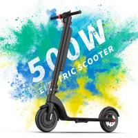 China 10 Inch 350w 500W Motor X8 E scooter Patented Appearance and Foldable Design for Europe for sale