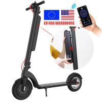 China 10 Inch 350w 500W Motor X8 E scooter Patented Appearance and Foldable Design for Europe for sale