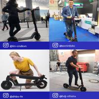 China 10 Inch 350w 500W Motor X8 E scooter Patented Appearance and Foldable Design for Europe for sale