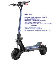 China Black 60V2400W6000W Dual Motor Scooter with Smart Display and APP NFC Max Speed 70km/h for sale