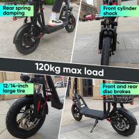 China Aluminum Alloy Electric Motorcycles with Seat V1 500W Powerful Motor Height Adjustable for sale