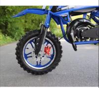China 49cc 2-Stroke 2-Wheeled Mini Pocketbike for Children Chain Drive Off-Road Power Bicycle for sale