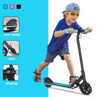 China EU Warehouse Children's Scooter Foldable 150W Kids Scooter Steel Plastic Monopattino for sale