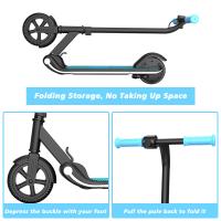 China EU Warehouse Children's Scooter Foldable 150W Kids Scooter Steel Plastic Monopattino for sale