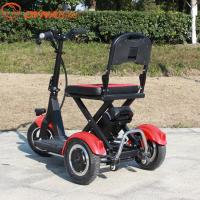 China Aluminum Alloy 300w 36v Three Wheels Mobility Scooter for Disabled Man Smart Design for sale