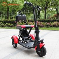 China Aluminum Alloy 300w 36v Three Wheels Mobility Scooter for Disabled Man Smart Design for sale