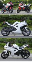 China 3000w Electric Motorcycles 48V20A Lead Acid Battery Street Bike with 10 Inch Vacuum Tyre for sale