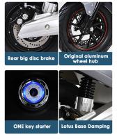 China Electric Motorcycle 2024 Production Ev Scooter with Front 110/70-17 and Back 140/70-17 for sale