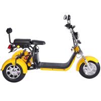 China High Loading Capacity 200Kg 1500W 12AH/20AH Double Seat Citycoco Tricycles for Adult for sale