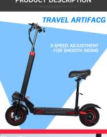 China Electronic Smart Scooter with 11-inch Tires and Upgraded 48V 13AH/15AH/18AH Battery for sale