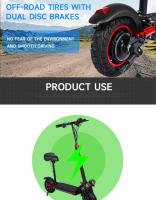 China Electronic Smart Scooter with 11-inch Tires and Upgraded 48V 13AH/15AH/18AH Battery for sale