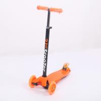 China Adjustable Foot Pvc/Pu Wheels Rear Brake Toddler Kids Scooter with 2*230mm Wheel Size for sale
