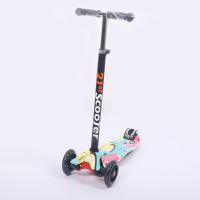 China Adjustable Foot Pvc/Pu Wheels Rear Brake Toddler Kids Scooter with 2*230mm Wheel Size for sale