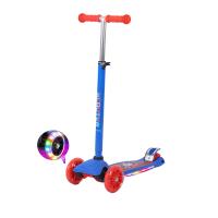 China Custom Design Foldable Children Mini Scooter with 3 Flash Wheels and ABEC-9 Bearings for sale