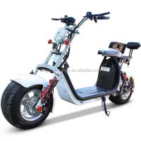 China 60V 12AH Battery Power Electric Scooter for Elderly 2-Seater 2-Wheel Mobility Scooter for sale