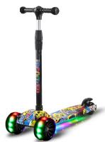 China Plastic Foldable Children's Pedal Scooter 3 Wheel Scooter for 2-5 Years for sale