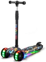 China Plastic Foldable Children's Pedal Scooter 3 Wheel Scooter for 2-5 Years for sale