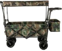 China Collapsible 4-Wheel Metal Foldable Trolley Cart for Garden Beach Shopping Storage Tool for sale