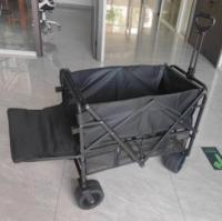 China Convenient Wide Wheel Camping Trolley with Double Brake Wheels and Logo Customization for sale