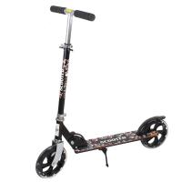 China Adult Folding Kick Scooter Portable Foldable Planar Wheel Device With 2 200mm Wheels for sale