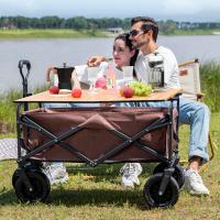 China Roll Container Heavy Duty Wheel Outdoor Folding Wagon Cart for Camping and Travelling for sale