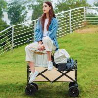 China Roll Container Heavy Duty Wheel Outdoor Folding Wagon Cart for Camping and Travelling for sale