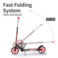 China Teens Adults Foldable Kick Scooters with Planar Wheel Device and Adjustable Handlebar for sale