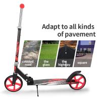 China Teens Adults Foldable Kick Scooters with Planar Wheel Device and Adjustable Handlebar for sale