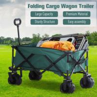 China Customizable Support Portable Folding Cargo Wagon Trailer for Treeking and Shopping for sale