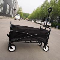 China Outdoor Foldable Beach Camping Kids Wagon Stroller Metal Folding Hand Carts Trolley for sale