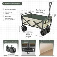 China Folding Multi-Function Outdoor Camping Trailer Trolley with Customized Logo for sale