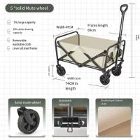 China Folding Multi-Function Outdoor Camping Trailer Trolley with Customized Logo for sale