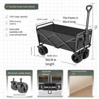 China Folding Multi-Function Outdoor Camping Trailer Trolley with Customized Logo for sale