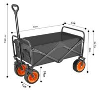 China Customized Size Heavy Duty Mover Trolley Foldable Shopping Cart for Outdoor Activities for sale