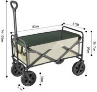 China Outdoor Beach Hiking Camping Travelling Foldable Hand Cart with Dimension 99*57*103cm for sale