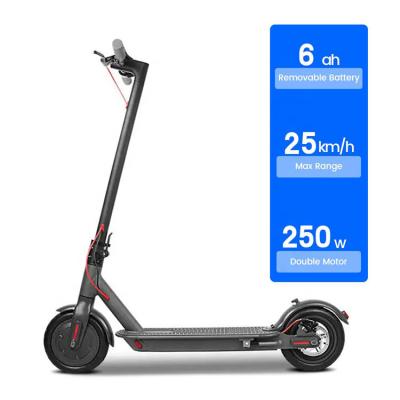 China 350W Rear Disc Break 8.5Inch Tire Foldable Dual Driving Folding Electric Bike Scooter for sale