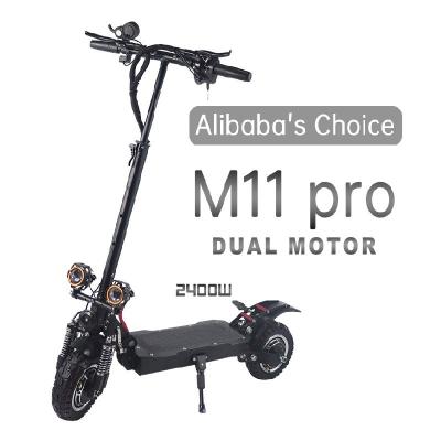 China 48v 2400w 10inch Dual Motor All Terrain Electric Scooter for Adults 70km/h Max Speed for sale