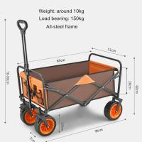 China Collapsible Outdoor Garden Park Utility Wagon for Kids and Beach Load Capacity 50kg for sale