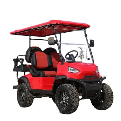China 70-90km Driving Mileage Electric Golf Cart with Front Disc and Rear Drum Brake System for sale