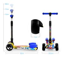 China Standard Size Baby Kids Toy 3 Wheel Multi Function Electric Scooter With Music Sprayer for sale