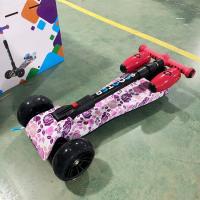 China Standard Size Baby Kids Toy 3 Wheel Multi Function Electric Scooter With Music Sprayer for sale