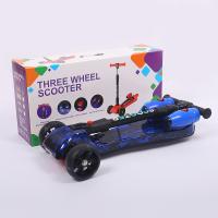 China Height Adjustable 3 Wheels Kids Children Balance Toy Tricycle Scooter With Led Light for sale